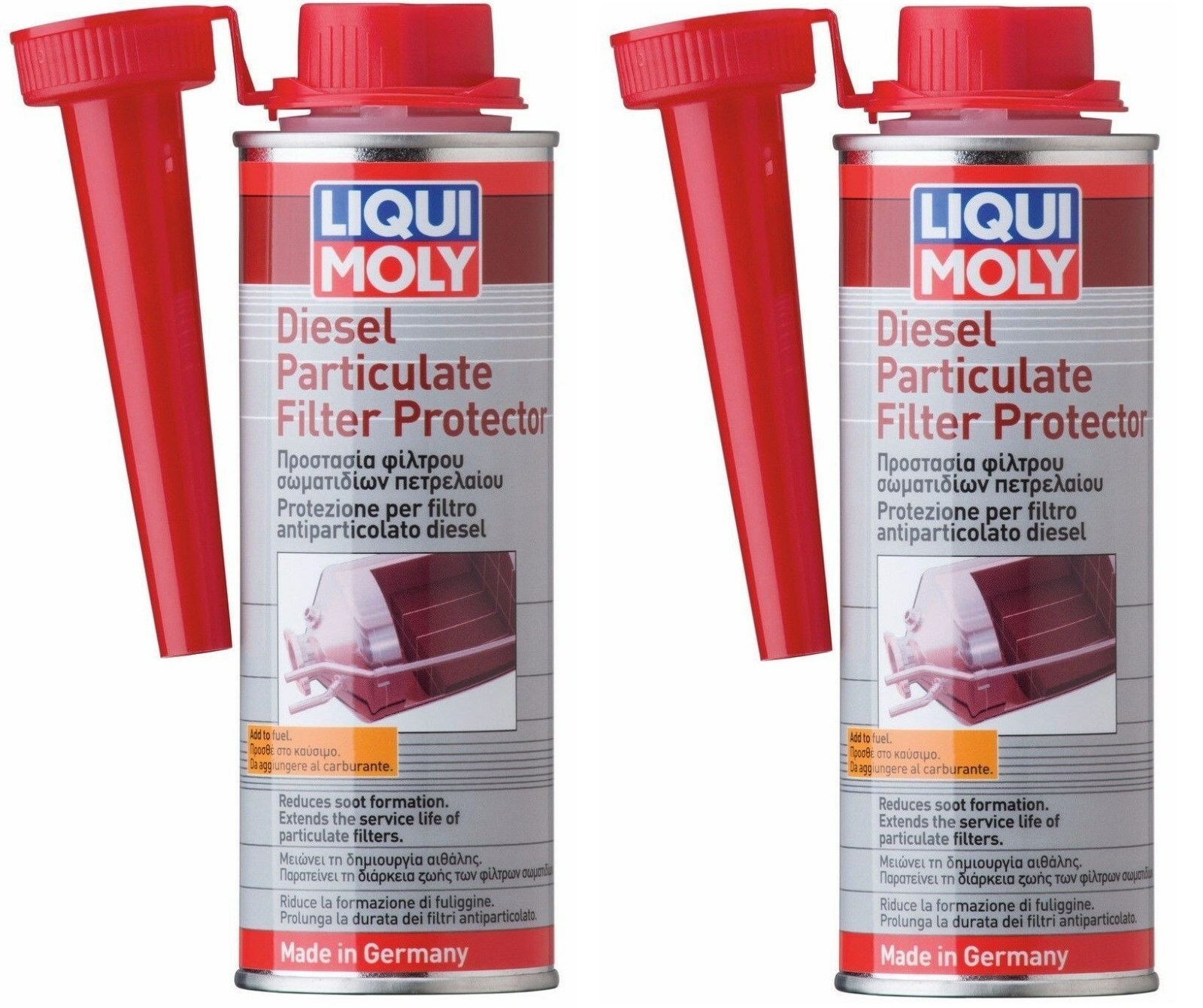 2 x Liqui Moly Diesel Particulate Filter Protector DPF Cleaner ...