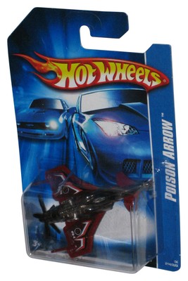 Hot Wheels Poison Flèche (2006) Mattel Rouge Moulé Jouet Avion 214/223 ...