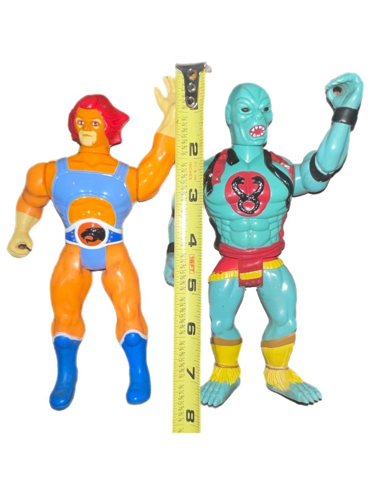 1985 Telepix LJN Toys Ltd - THUNDERCATS Lion-O & Mumm-Ra action figures ...