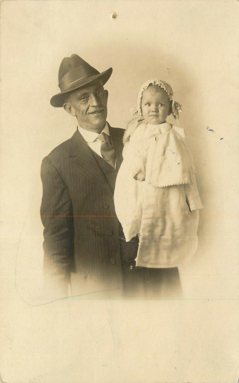 Victorian Man Fedora Baby RPPC Postcard Antique Velda Schmeltz | eBay