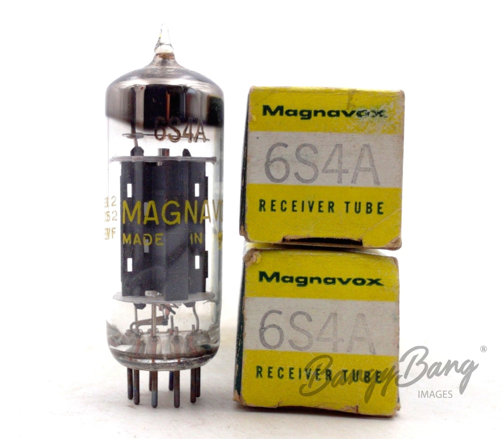 2 Magnavox 6S4A Vertical Deflection Amplifier TV Triode Audio Vacuum ...