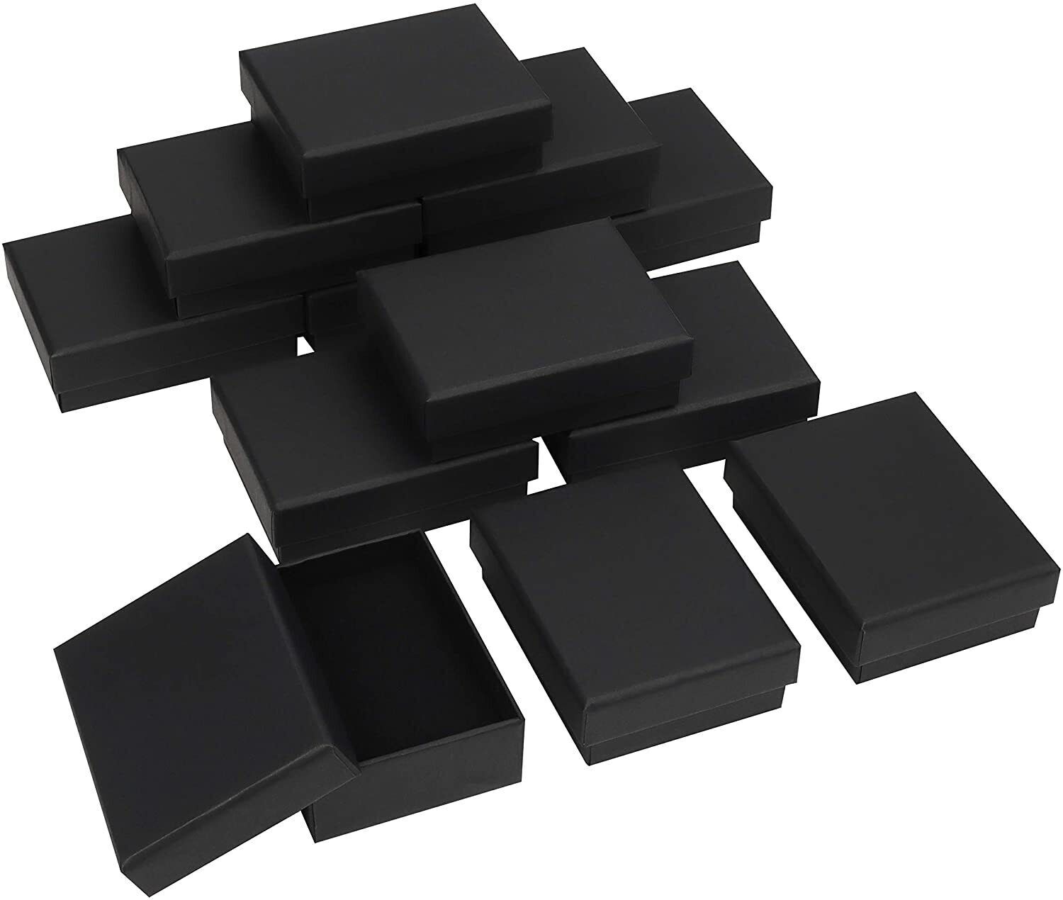 Kurtzy Cardboard Jewellery Display Box - Black, Pack of 12 for sale ...