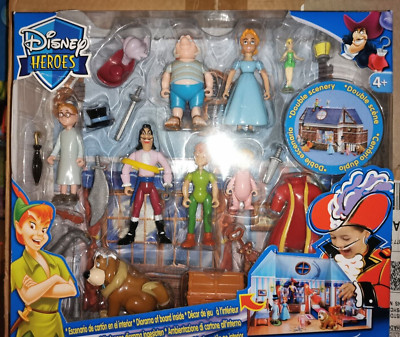 Famosa Disney Peter Pan Wendy Michael Tinkerbell Hook Darling Mansion ...