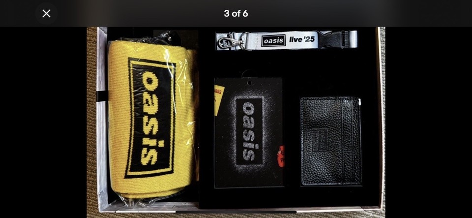 Oasis Live 25 VIP Merchandise box | eBay Australia