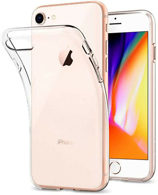 Cover For Apple Iphone 7 8 Plus Transparent Slim Soft Tpu Silicone | eBay