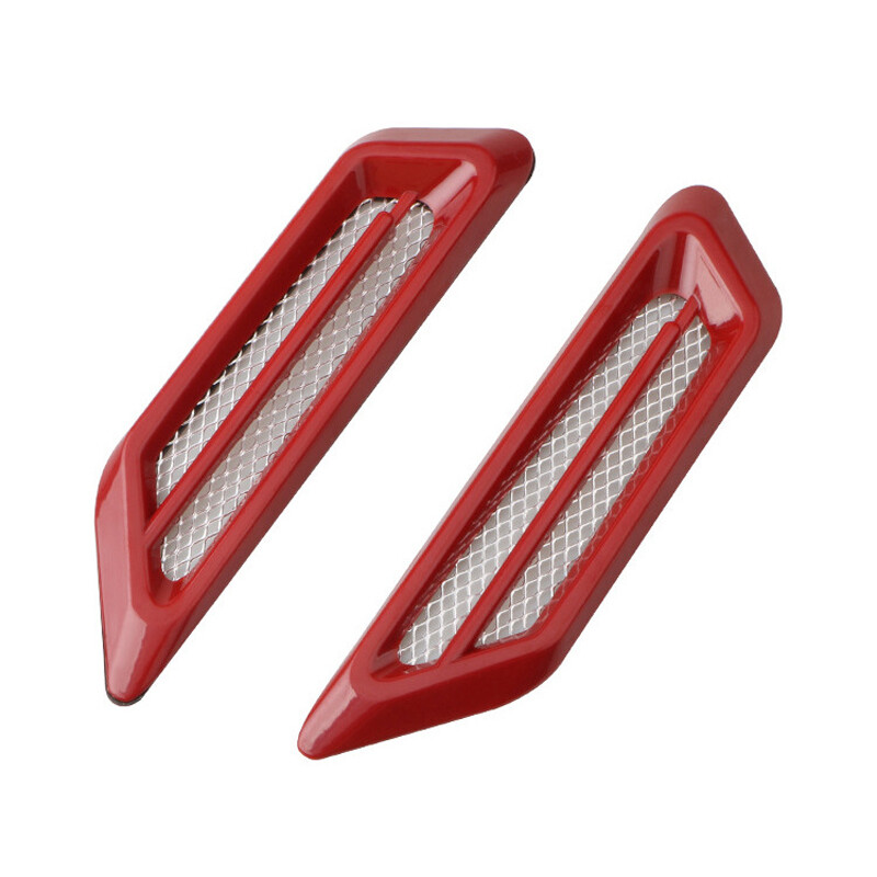 2x Car Side Air Flow Vent Fender Hole Cover Intake Grille Decoration ...