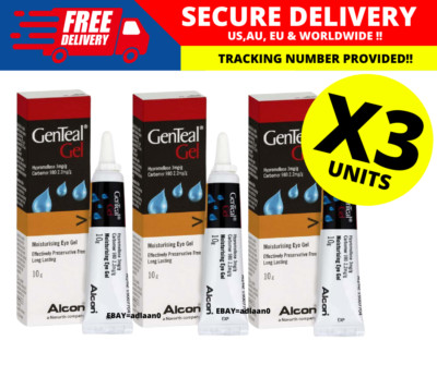 Genteal Gel 3 Pack 10g Dry Eye Care Lubricant 799891387818| eBay