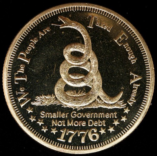 Gadsden Freedom Coin Tea Party Taxed Enough Already | eBay