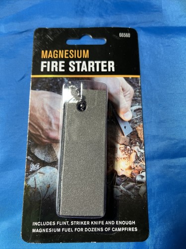 NEW Magnesium Fire Starter Camping Backpacking Survival Flint Steel ...