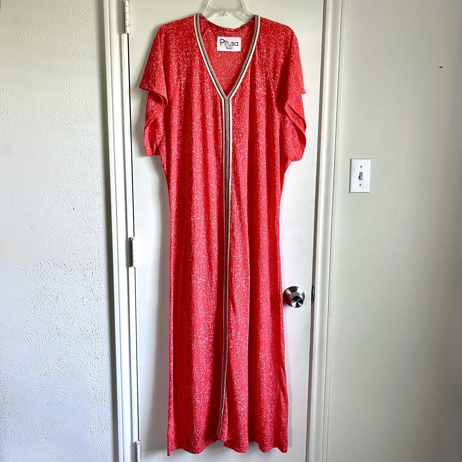 Pitusa Inca Abaya Maxi Dress Revolve O/S Coral Sundre… - Gem