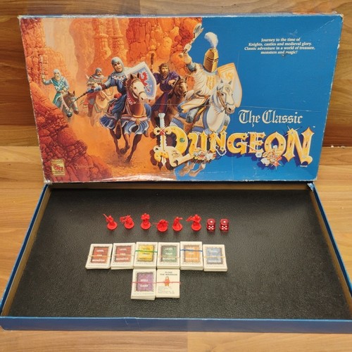 Vintage 1992 TSR The Classic DUNGEON! Board Game D&D Fantasy Complete ...