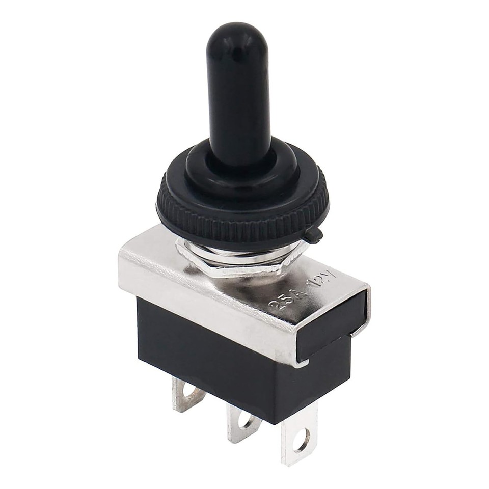 Baomain Car Toggle Switch SPDT Latching (Maintained) ON-Off-ON 3 Pin 3 ...