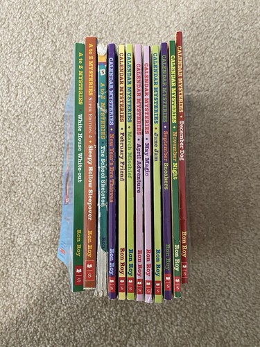 Calendar and A-Z Mysteries Lot of 12 by Ron Roy Paperback Books Good ...
