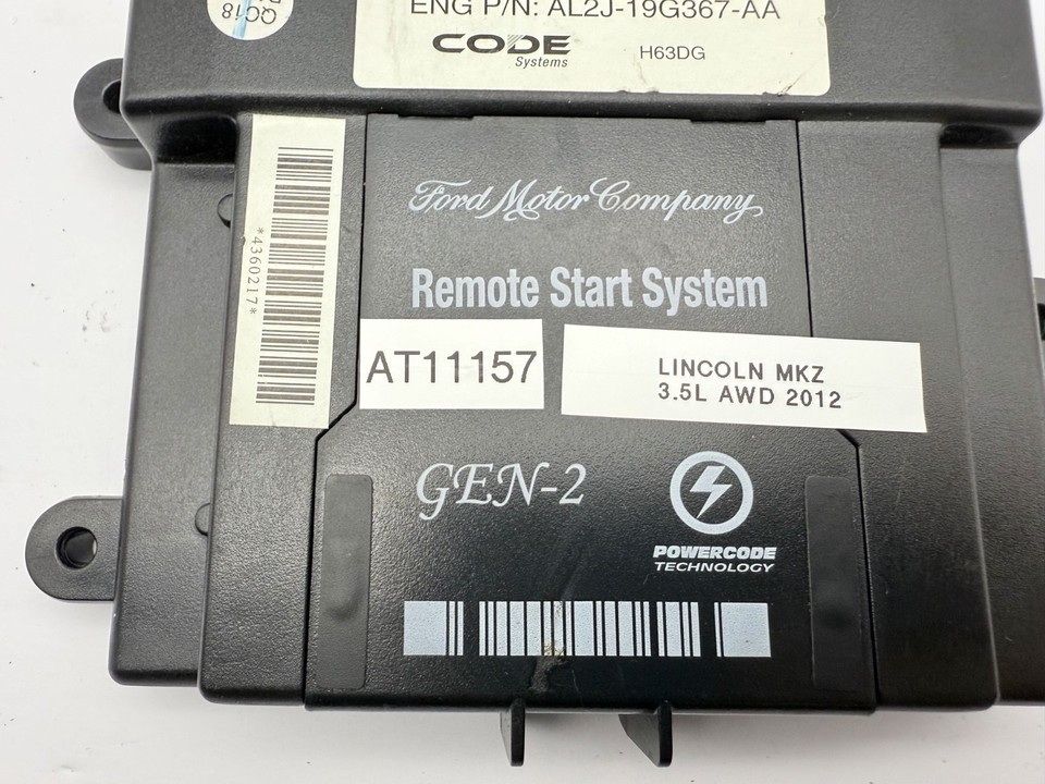 OEM 10-12 Lincoln MKZ Fusion Taurus Keyless Entry Remote Start Control ...