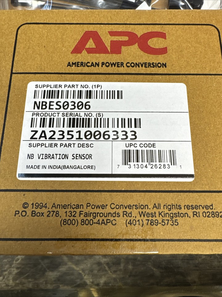 APC NETBOTZ Vibration Sensor 12 FT NBES0306 | eBay