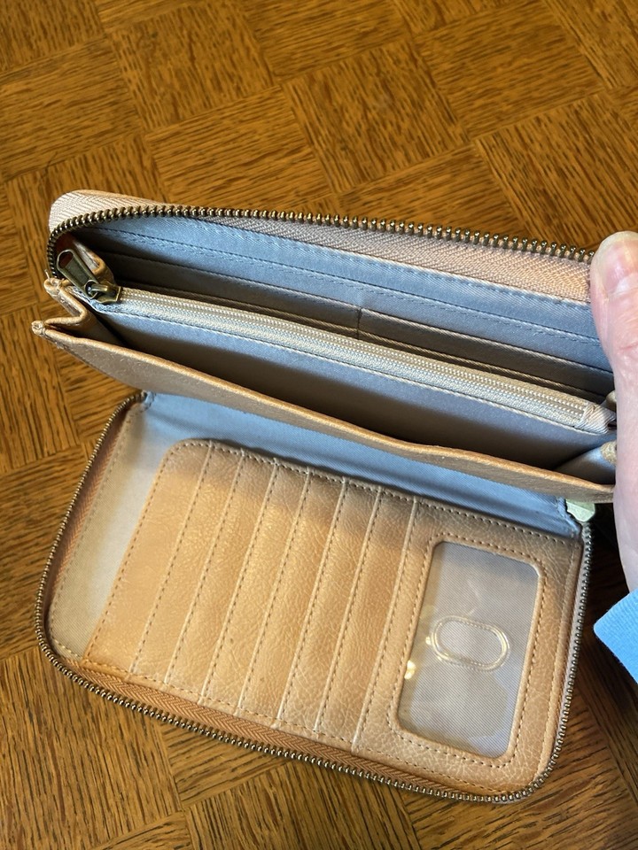 Thirty One All about the Benjamins Wallet Camel Distressed EUC | eBay