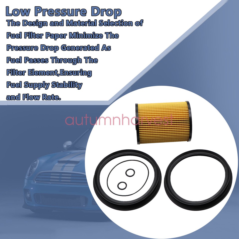 Gas Tank Fuel Filter Kit+O-rings For Mini Cooper R50 R53 3/2002-06 07 ...