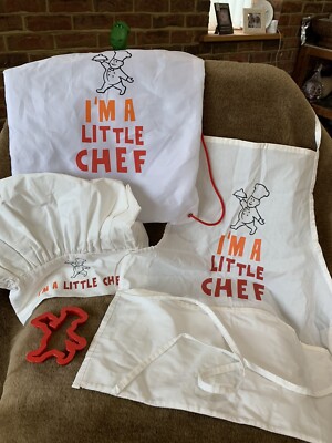 Vintage Little Chef Restaurant Childs Kids Chef Outfit Inc Cookie ...