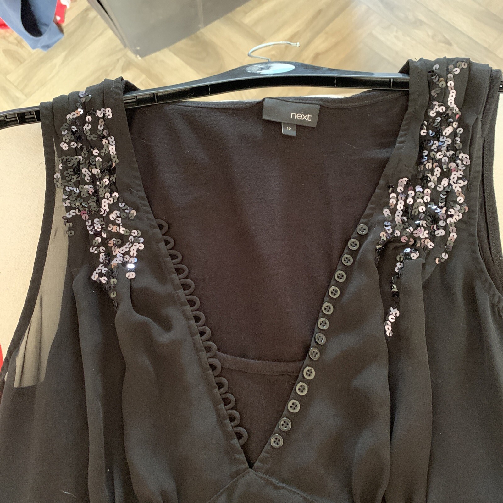 ladies evening top size 12 Worn Once | eBay UK