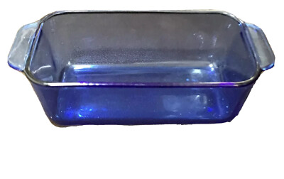 PYREX ORIGINALS COBALT BLUE GLASS BREAD LOAF MEATLOAF PAN 213-R | eBay