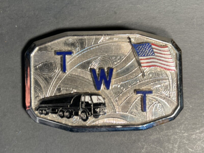 Vintage Hook-Fast Belt Buckle T.W.T - Truckers Belt Buckle | eBay