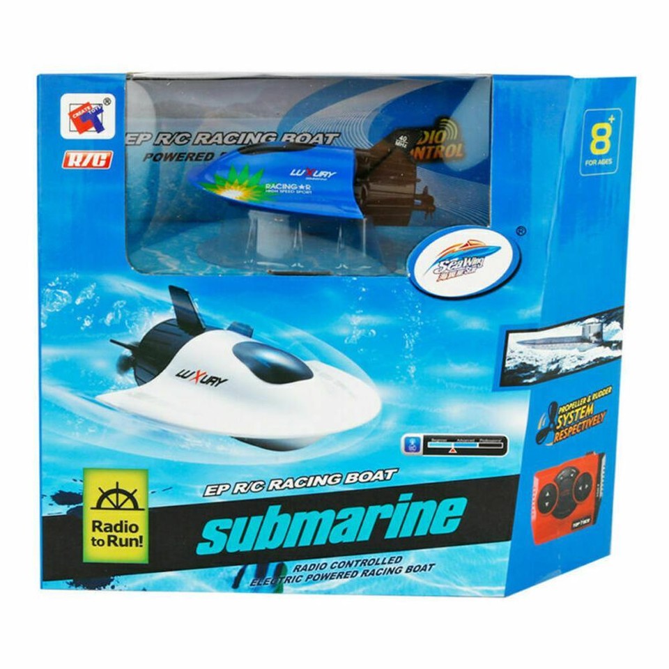 Underwater Sightseeing Model Boat Mini U-Boat RC Micro Submarine High ...