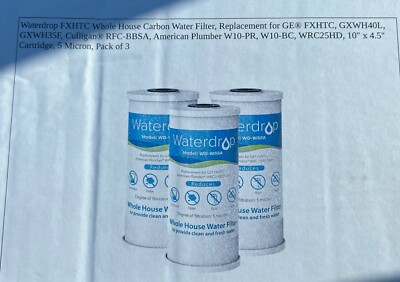 3 X Waterdrop FXHTC Whole House Carbon Water Filter, Replacement for GE ...