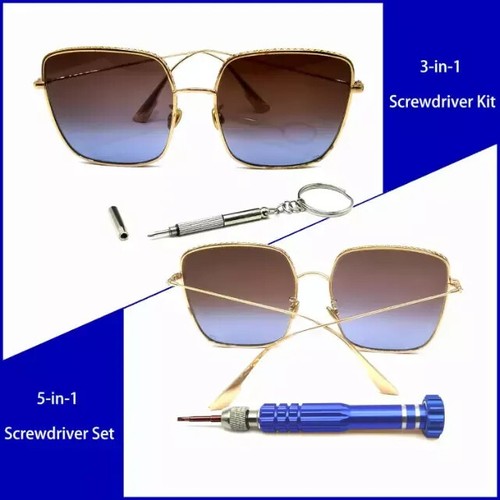 Eyeglasses Repair Kit, Sunglass optical Screws Kit Glasses Screwdriver ...