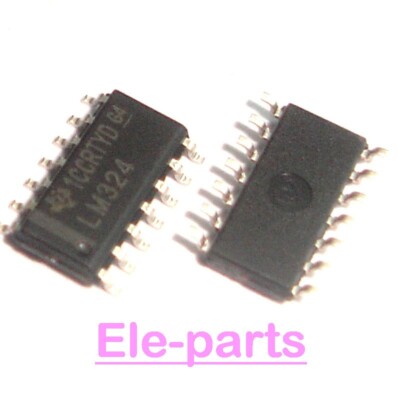 10, LM324D SOP14 LM324DRT LM324DR LM324 SMD Low Power Quad Operational ...