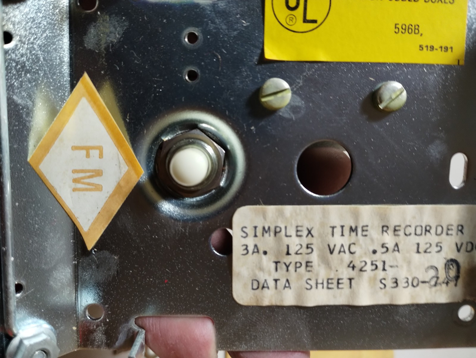 NEW Simplex 4251-20 Pull Down Fire Alarm w/ Keys, Glass Rods ...