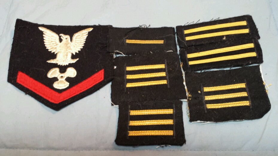 Lot of 7 Navy Service Stripes | eBay
