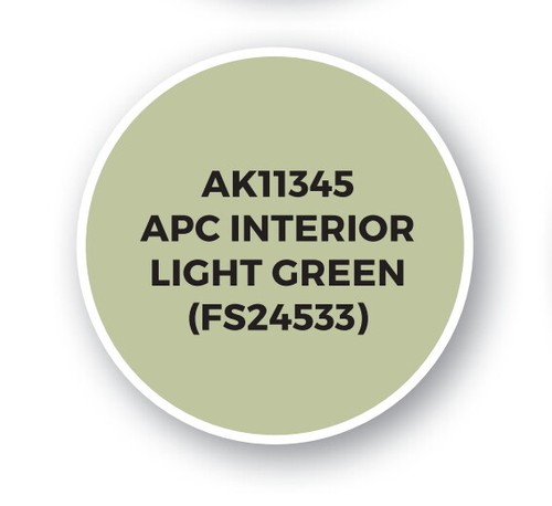 Acrylic Paint (3rd Generation) for AFV APC Interior Light Green ...