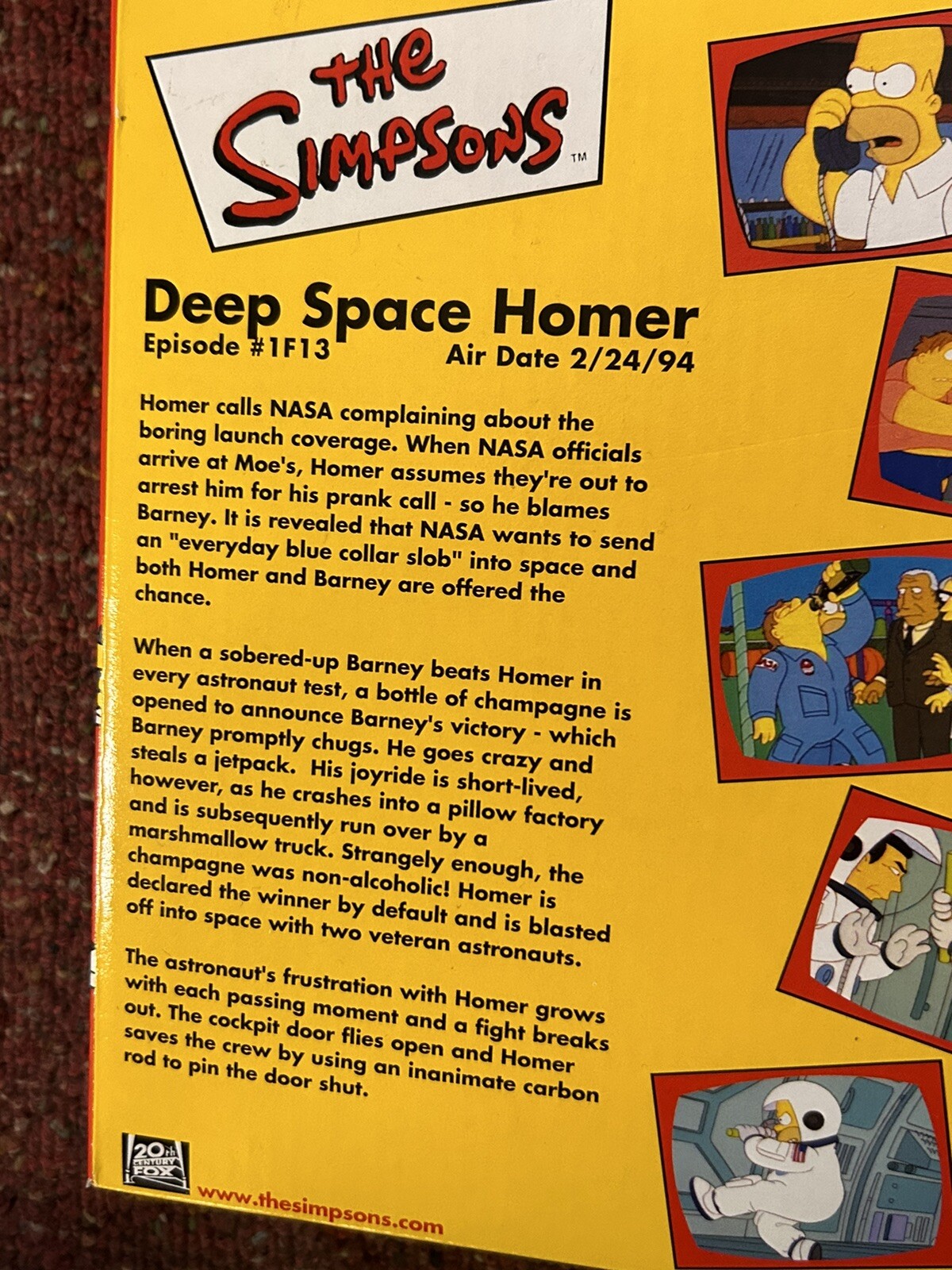 The Simpsons Deep Space Homer set of 5 New in Box Playmates Toy Set ...