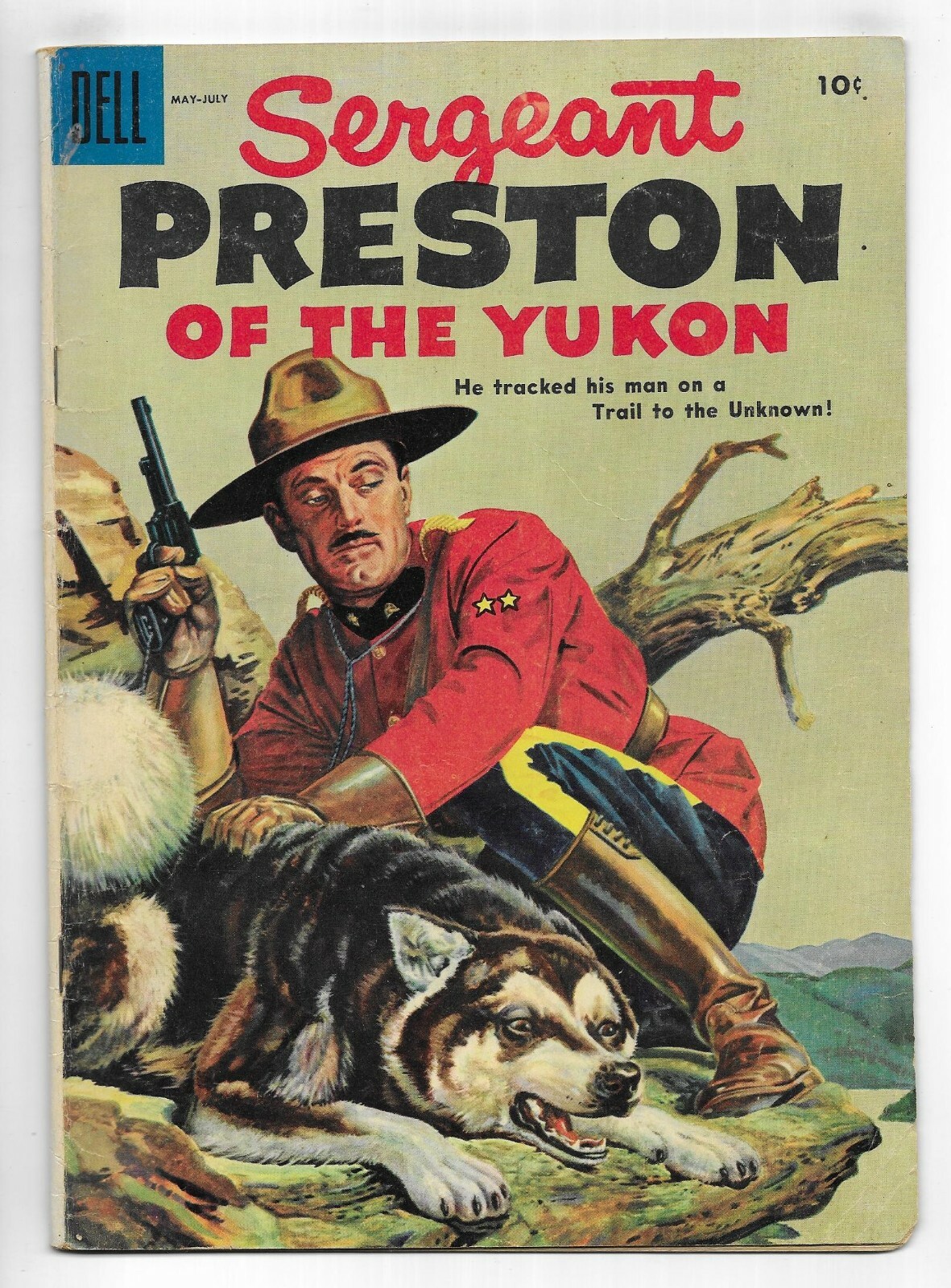 Sergeant Preston of the Yukon #15 GOLDEN AGE DELL COMIC BOOK TV Show ...