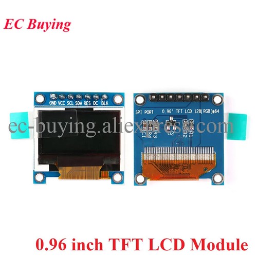 0.96" LED Display TFT LCD Module, Parallel/Serial Interface, ST7735 ...
