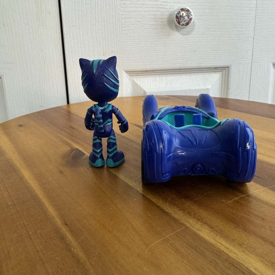 PJ Masks Catboy Figure & Blue Cat-Car Toy Vehicle By Just Play Cat Boy ...
