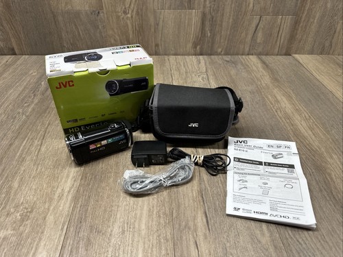 JVC Everio Camcorder Model GZ-E10 W/ Battery & Charge Cable Tested | eBay