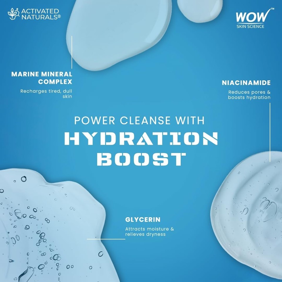 WOW Skin Science Aqua-Bomb Face Wash | Hydrating Face Cleanser 150ml | eBay