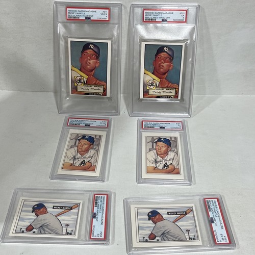 1988 Baseball Card Magazine 1952 Topps Mickey Mantle #311 253 Bowman ...