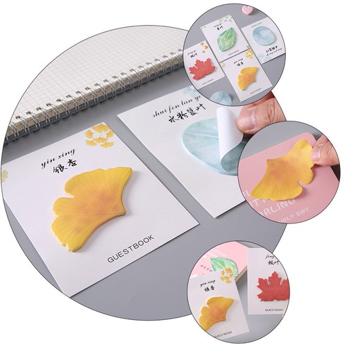 12 Pcs Memo Pads Self-stick Notes Portable Post-notes Cartoon Style ...