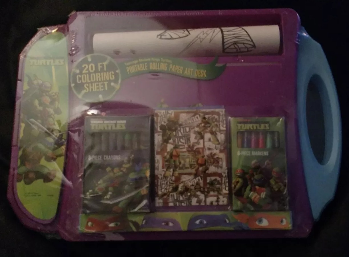 Nickelodeon Teenage Mutant Ninja Turtles Portable Rolling Art Desk ...