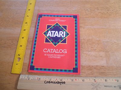 Atari Video Computer game catalog 1981 45 different games shown Pac-Man ...