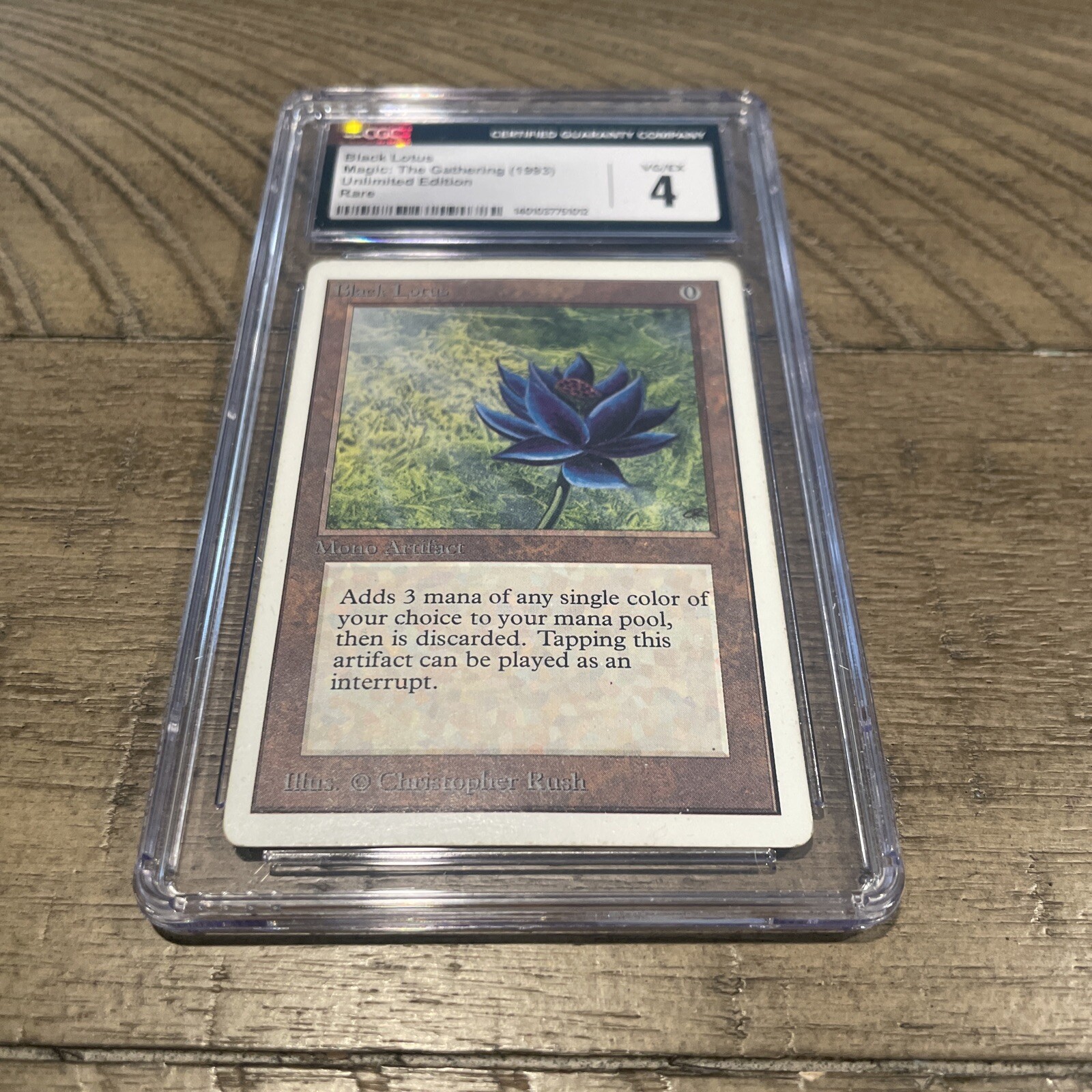 Mtg BLACK LOTUS UNLIMITED CGC4 Psa Bgs VG EX GRADE RARE POWER 9 Magic ...