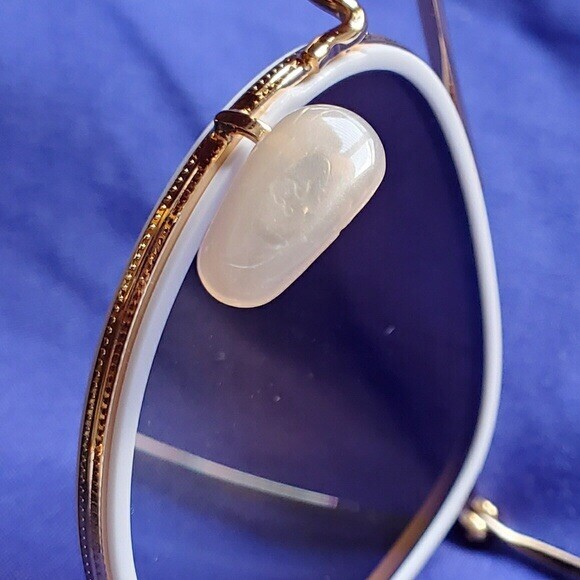 New Ray-Ban Round Double Bridge RB3647 Blue Flash Lens 51mm Sunglasses ...