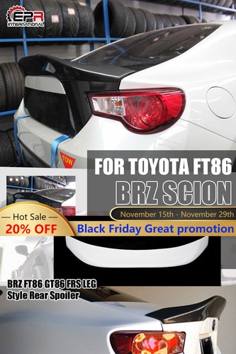 For TOYOTA BRZ FT86 GT86 FRS LEG Style Fiberglass Rear Spoiler Duckbill ...