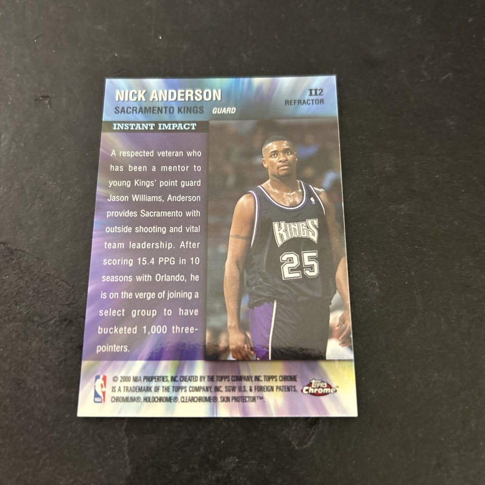 1999-2000 Topps Chrome Instant Impact Refractor Nick Anderson Kings # ...