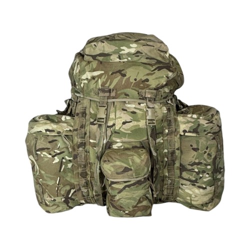 British Army MTP PLCE Long Back Bergen with Side Pouches 120 Litre ...