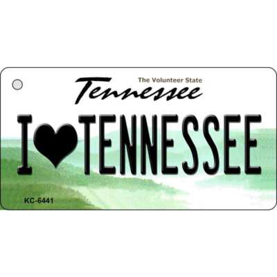 I Love Tennessee License Plate Tag Key Chain KC-6441 | eBay