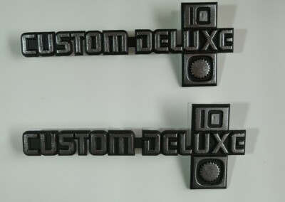 Custom Deluxe 10 Badge Emblem Insert PAIR | eBay