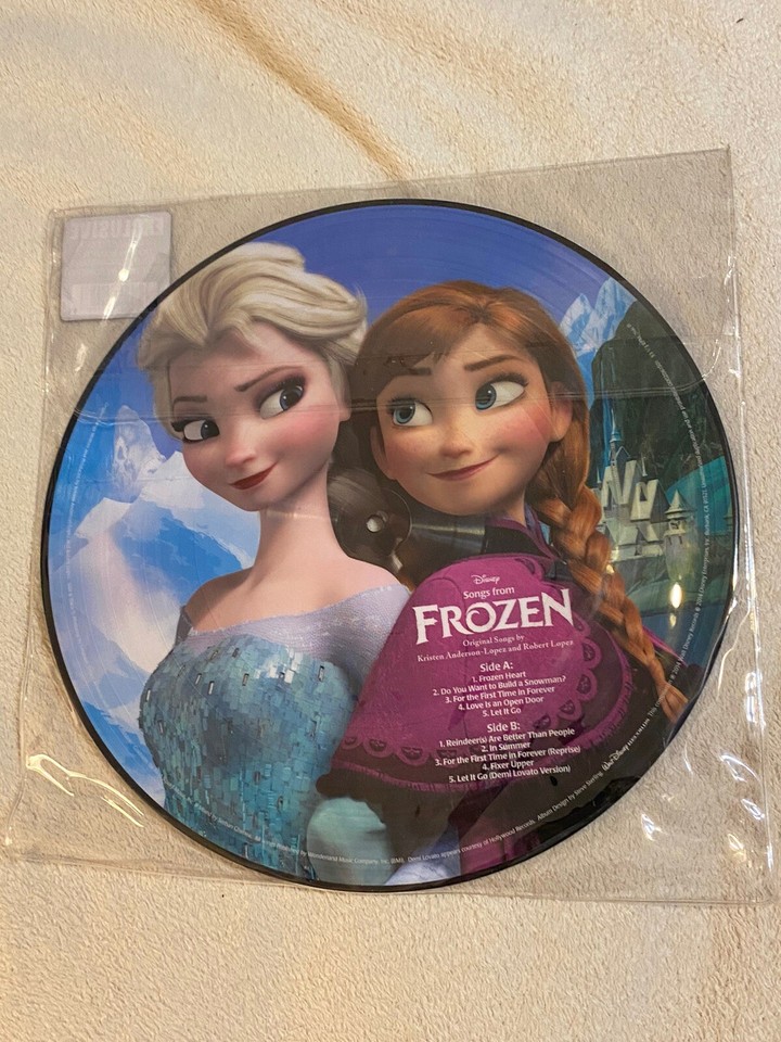 Disney Frozen Picture Disc Record Disney Frozen Soundtrack Vinyl Record ...